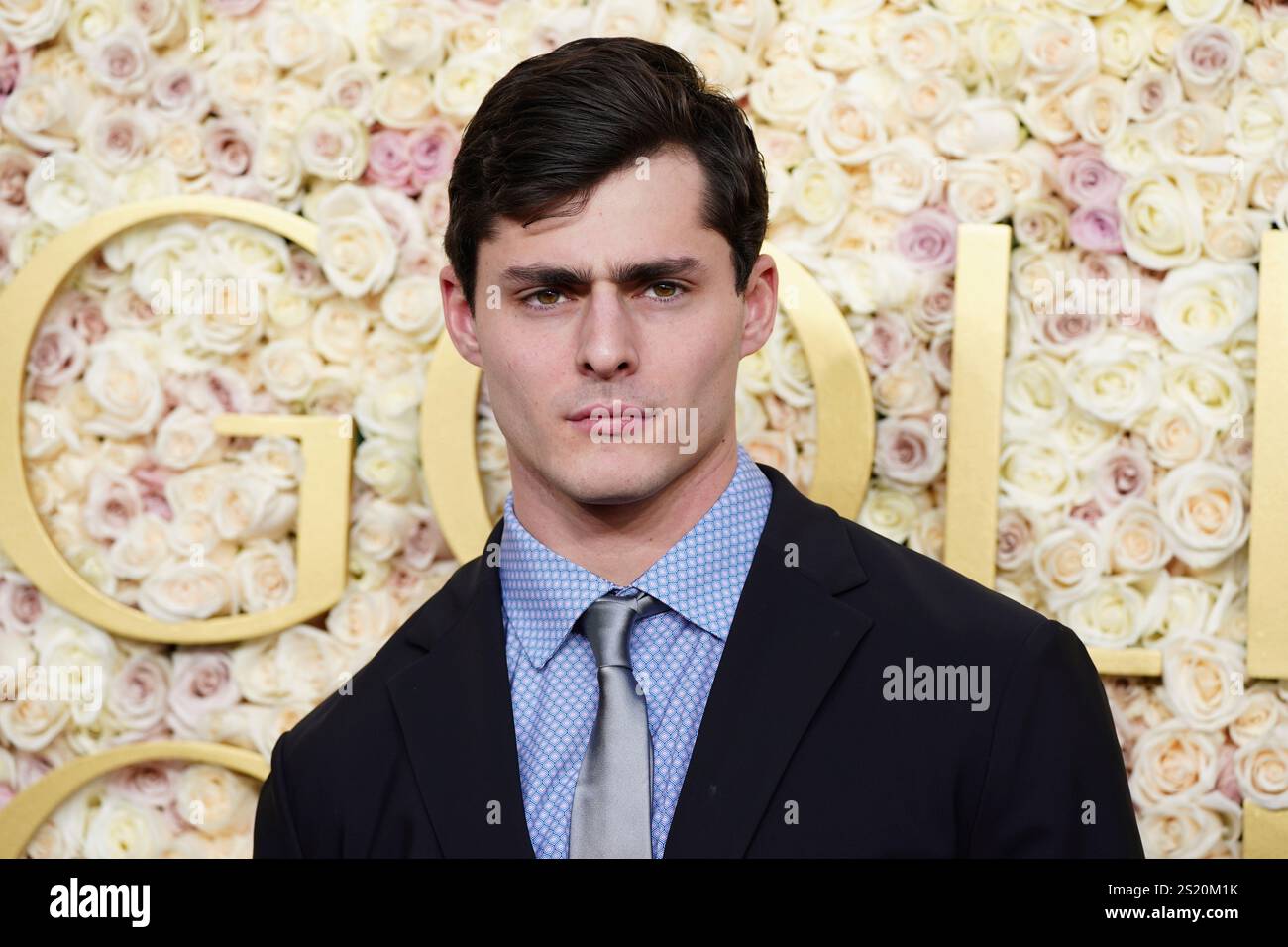 Gianluca Conte arrives at the 82nd Golden Globes on Sunday, Jan. 5 ...