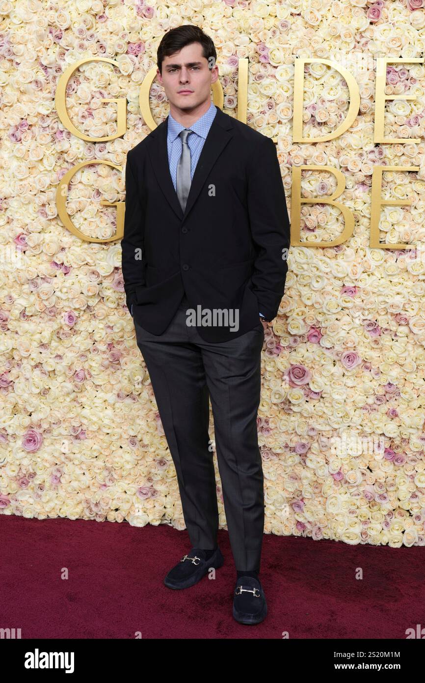 Gianluca Conte arrives at the 82nd Golden Globes on Sunday, Jan. 5 ...