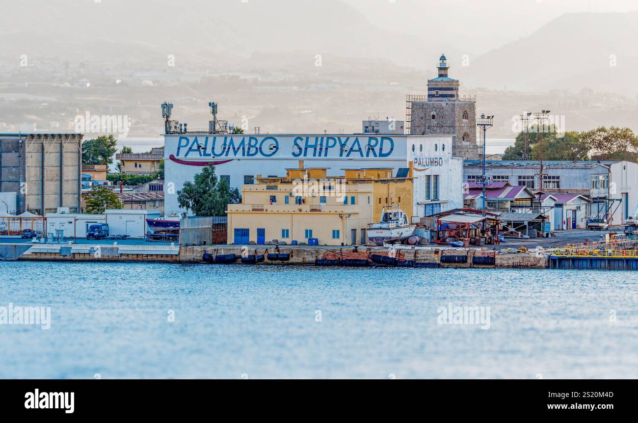 The Palumbo Shipyard in Messina Italy Stock Photo - Alamy