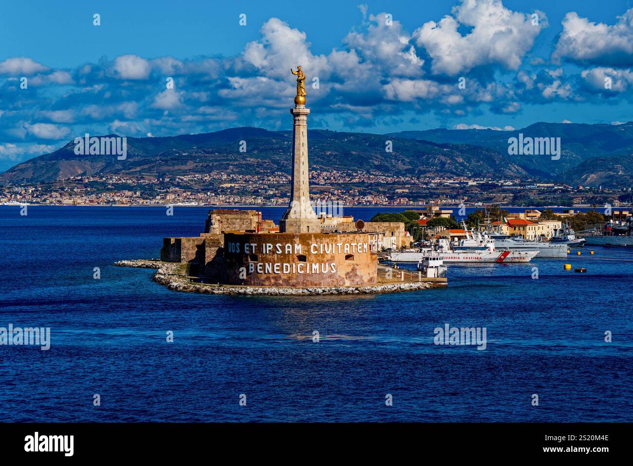 MESSINA, ITALY - October 12, 2024: Messina, a key Sicilian port city ...