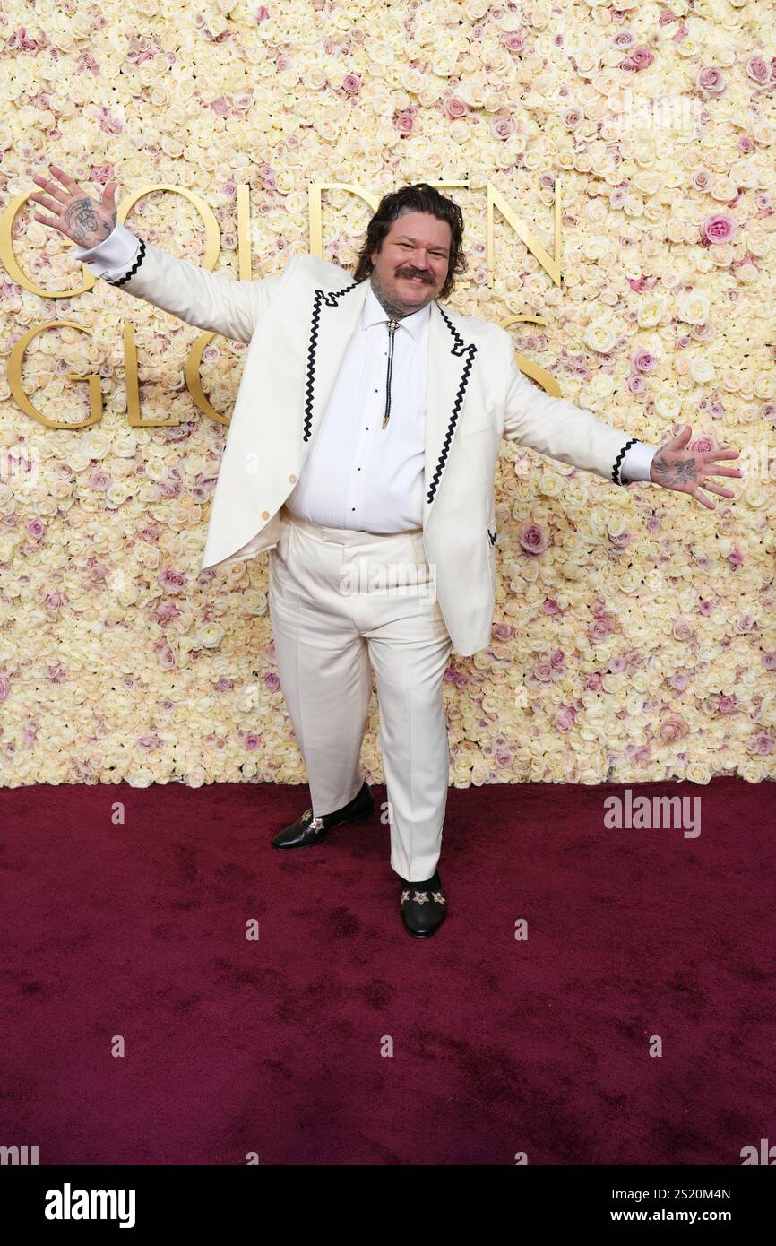 Matty Matheson arrives at the 82nd Golden Globes on Sunday, Jan. 5 ...
