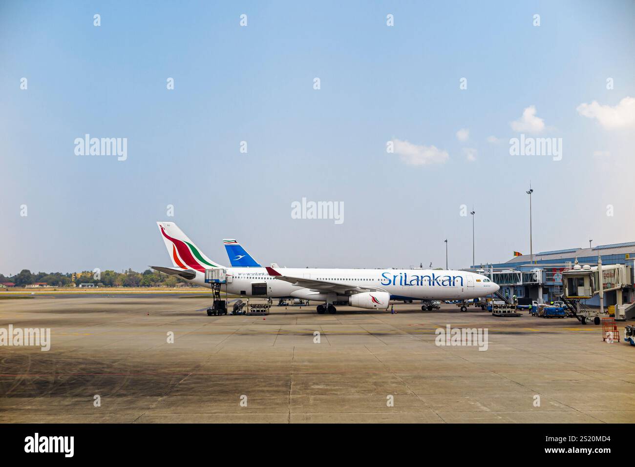 SriLanka Airways Airbus A330-300 on the ground on a runway at ...
