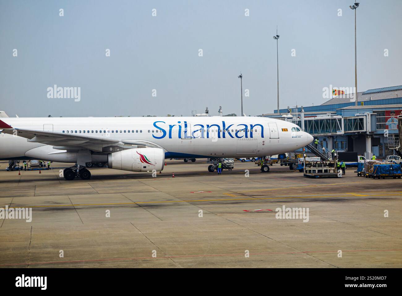 SriLanka Airways Airbus A330-300 on the ground on a runway at ...