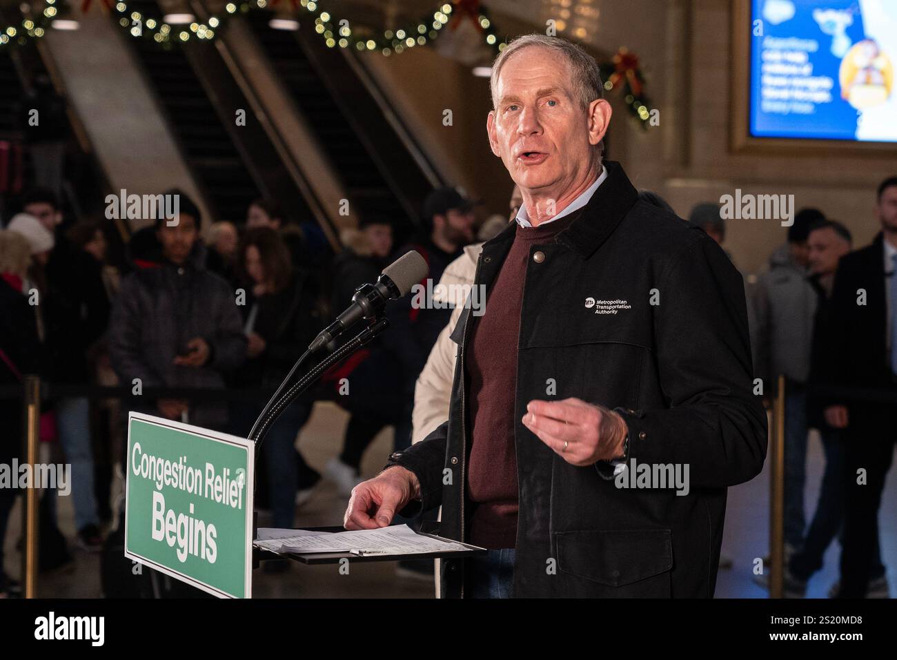 New York, New York, USA. 5th Jan, 2025. MTA Chair and CEO Janno Lieber ...
