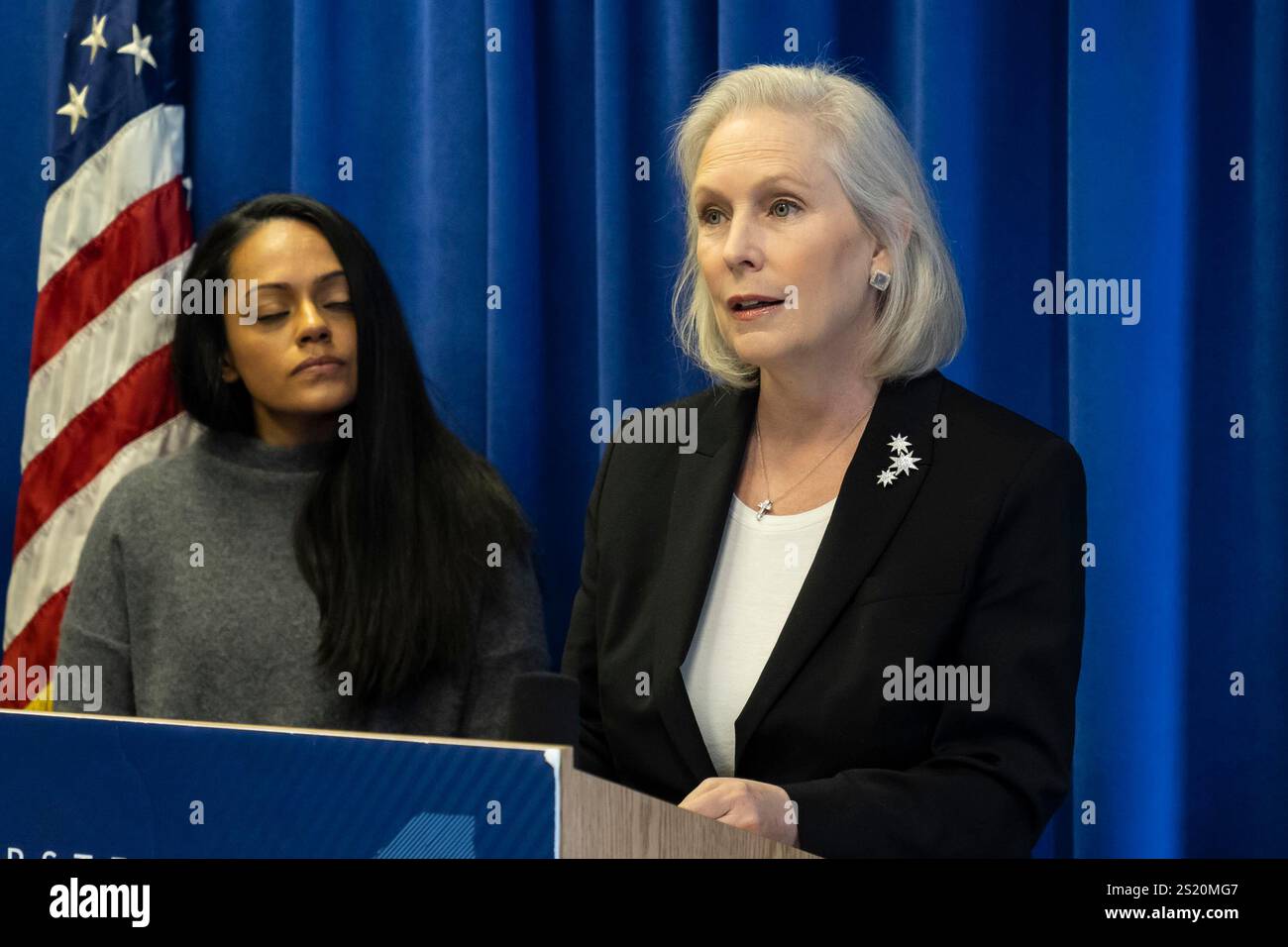 New York, New York, USA. 5th Jan, 2025. U.S. Senator Kirsten Gillibrand ...