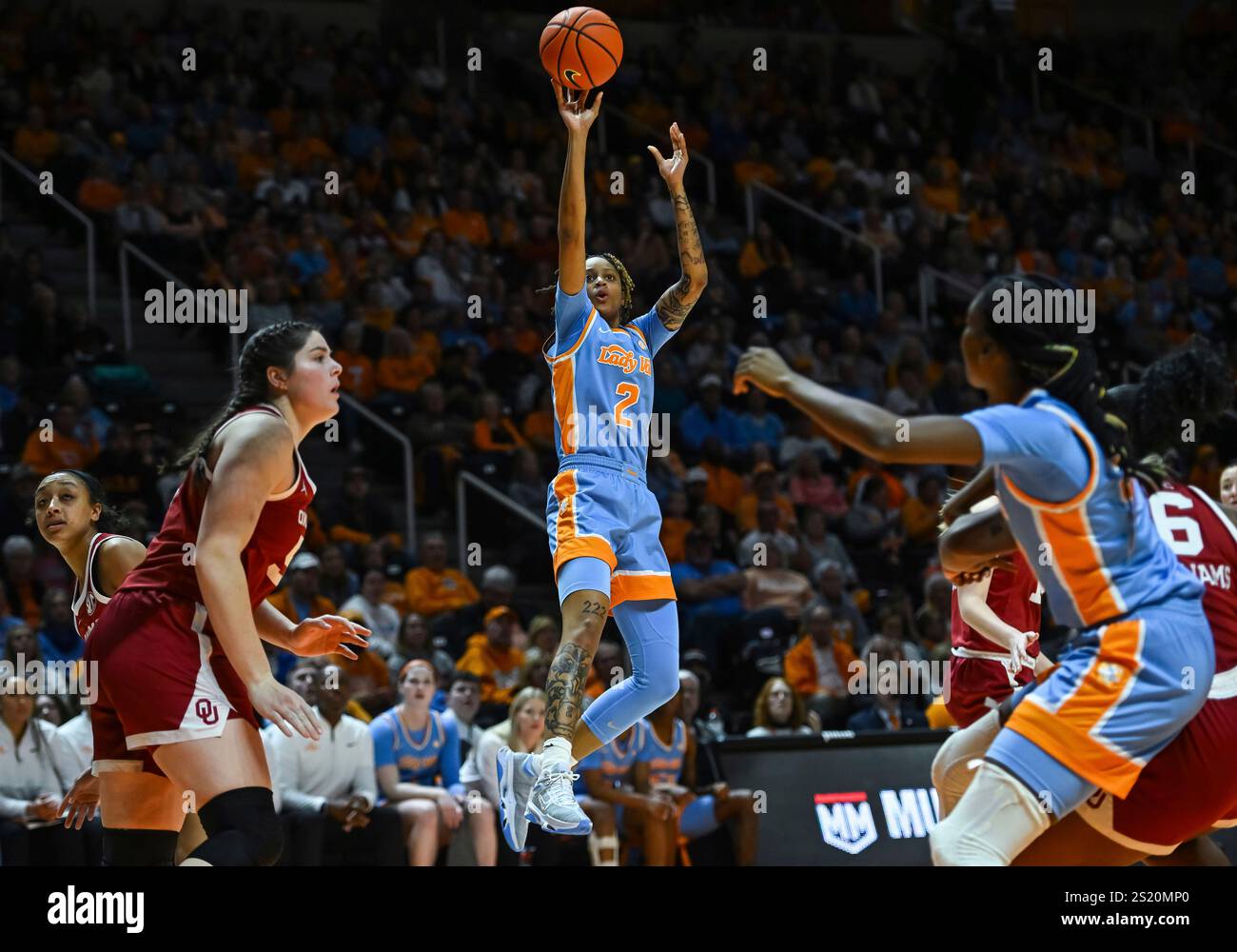 KNOXVILLE, TN - JANUARY 05: Tennessee Lady Vols guard Ruby Whitehorn (2 ...