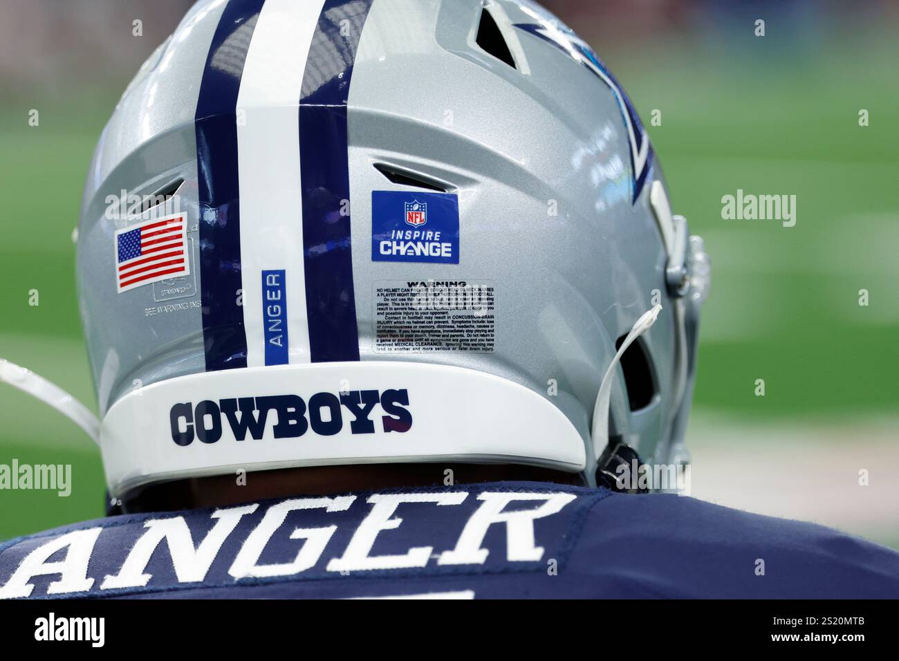 Dallas Cowboys punter Bryan Anger (5) with NFL's "Inspire Change ...