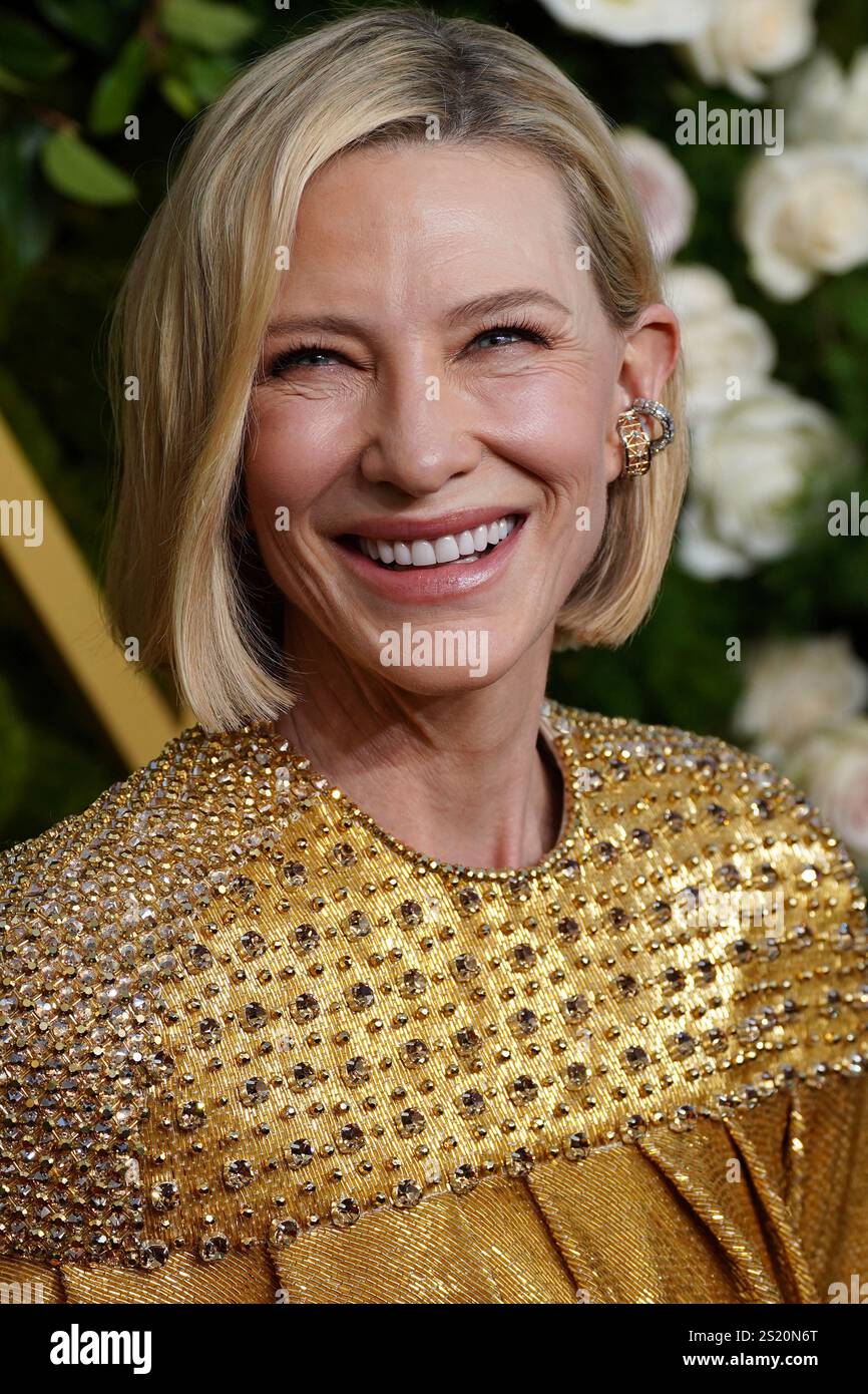 Cate Blanchett arrives at the 82nd Golden Globes on Sunday, Jan. 5 ...