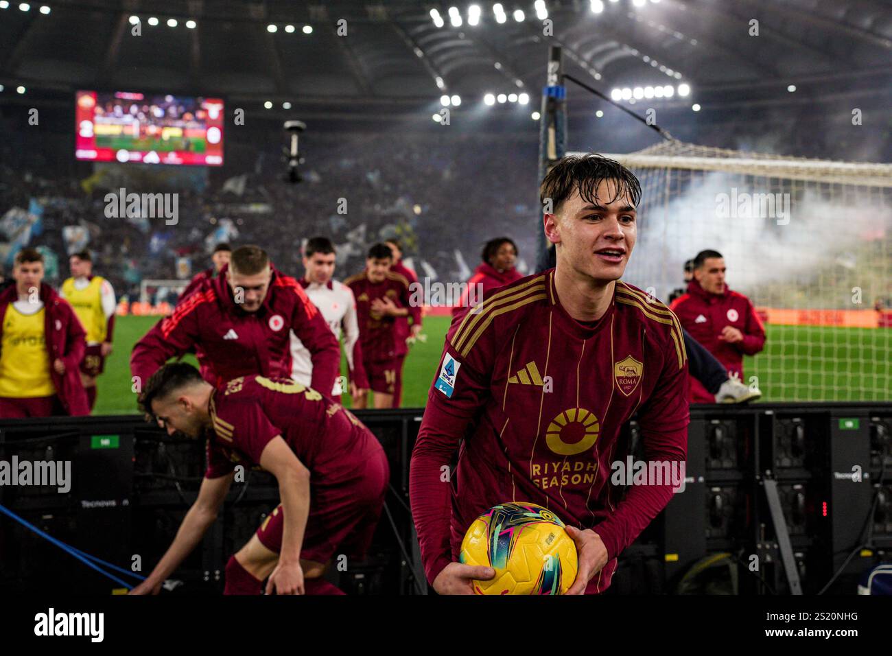 Rome, Italy. 05th Jan, 2025. Niccolo Pisilli of AS Roma during AS Roma ...