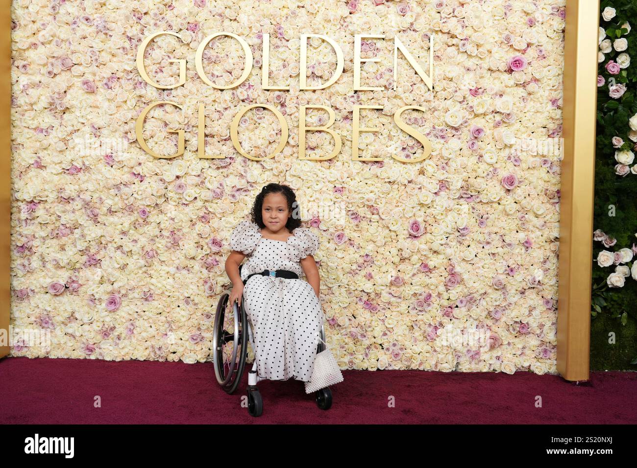 Cesily Collette Taylor arrives at the 82nd Golden Globes on Sunday, Jan ...