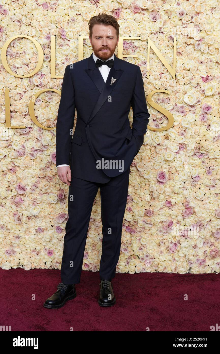 Jack Lowden arrives at the 82nd Golden Globes on Sunday, Jan. 5, 2025, at the Beverly Hilton in ...