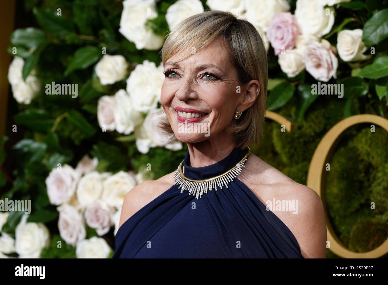 Allison Janney arrives at the 82nd Golden Globes on Sunday, Jan. 5 ...