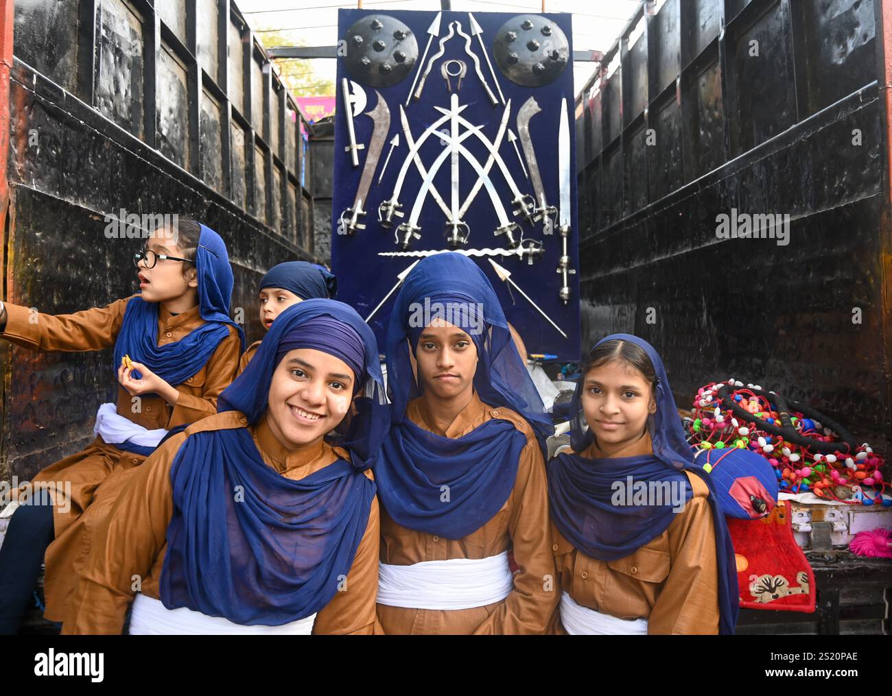 NOIDA, INDIA - JANUARY 5: Sikh devotees during a 'Nagar Kirtan ...