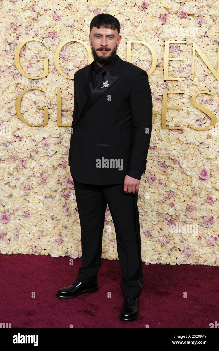Richard Gadd arrives at the 82nd Golden Globes on Sunday, Jan. 5, 2025 ...