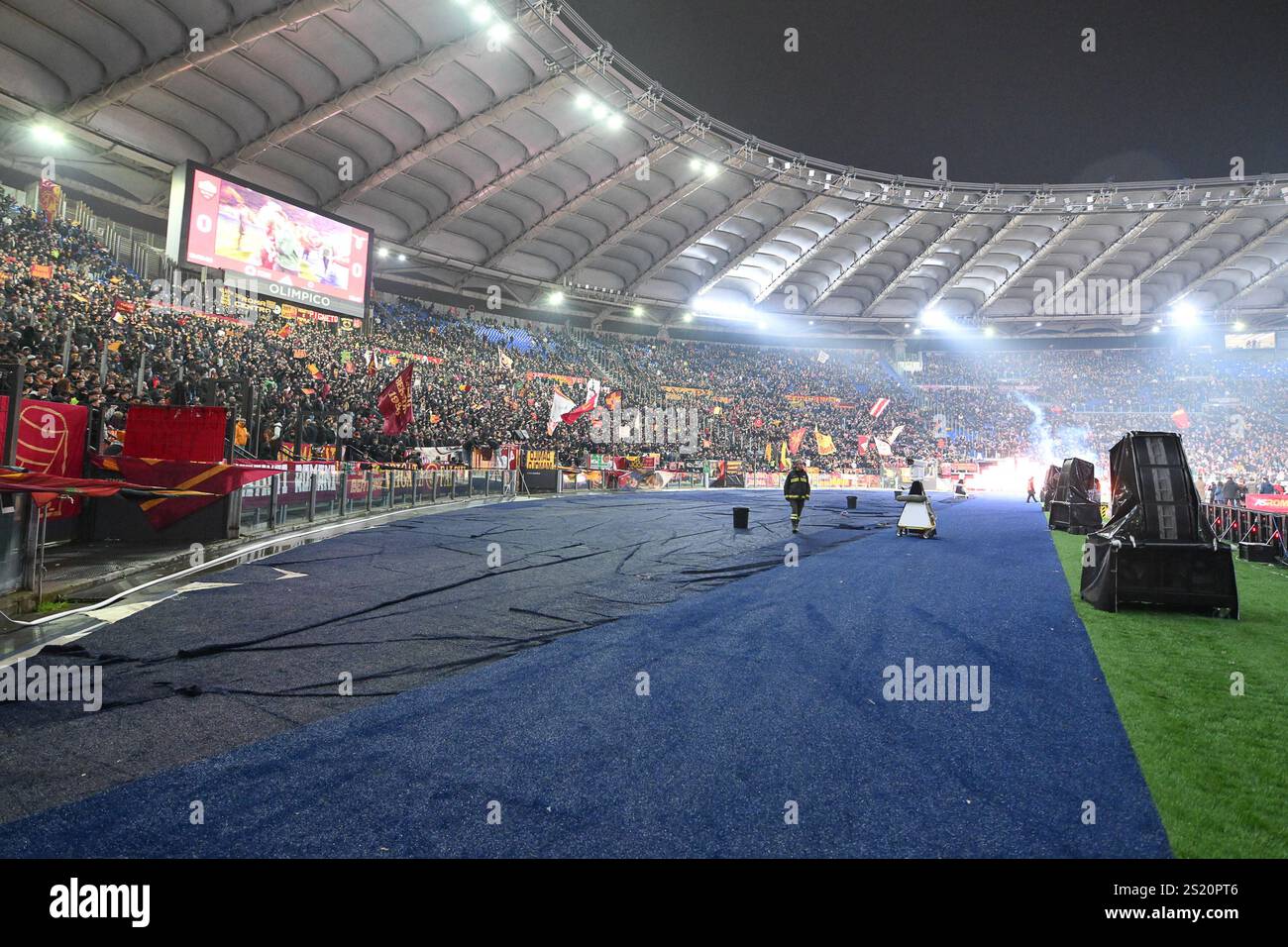Olimpico Stadium, Rome, Italy - A general view of stadio Olimpico ...