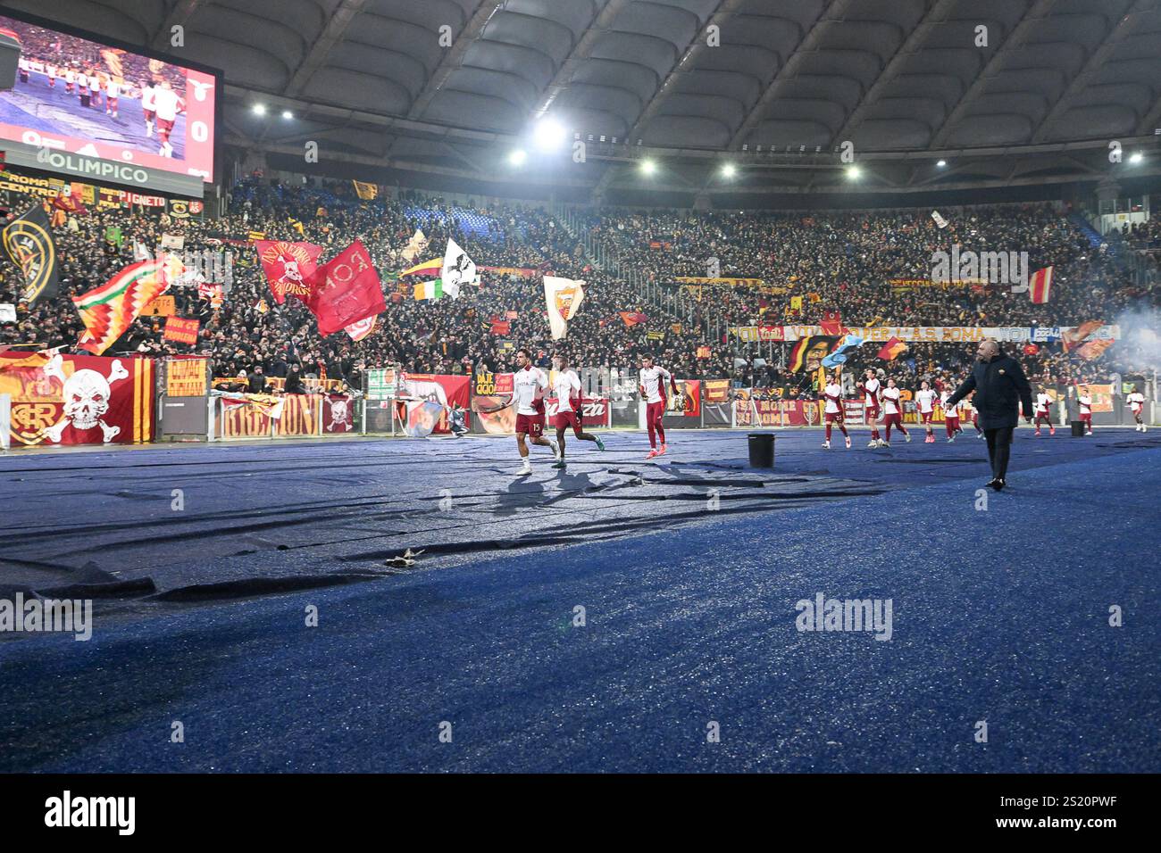 Olimpico Stadium, Rome, Italy - A general view of stadio Olimpico ...