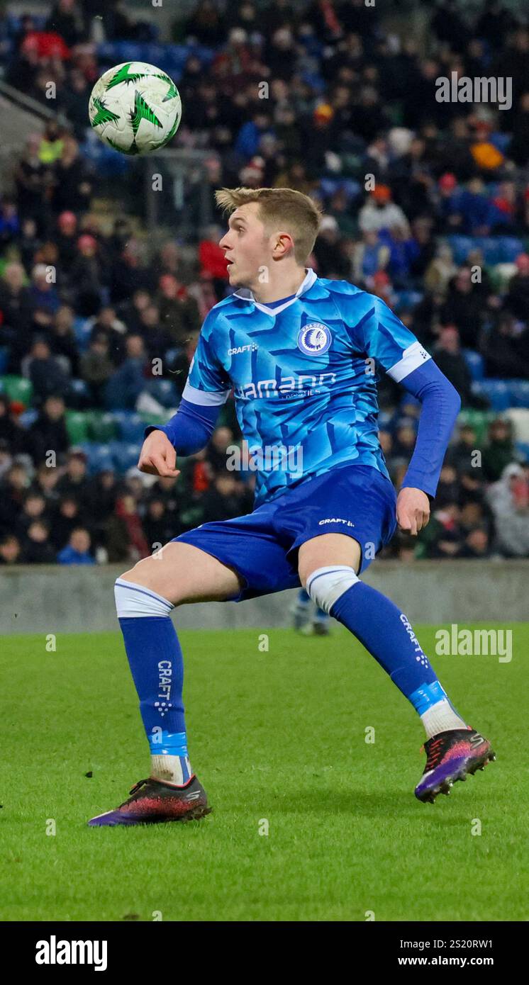 Windsor Park, Belfast, Northern Ireland, UK. 19 Dec 2024. UEFA Europa ...