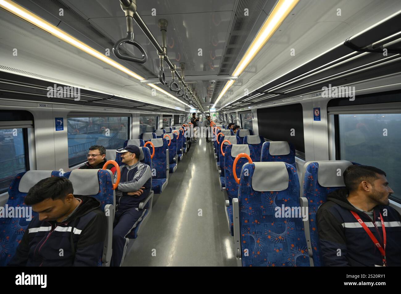 NEW DELHI, INDIA - JANUARY 5: People take a ride at New Ashok Nagar ...
