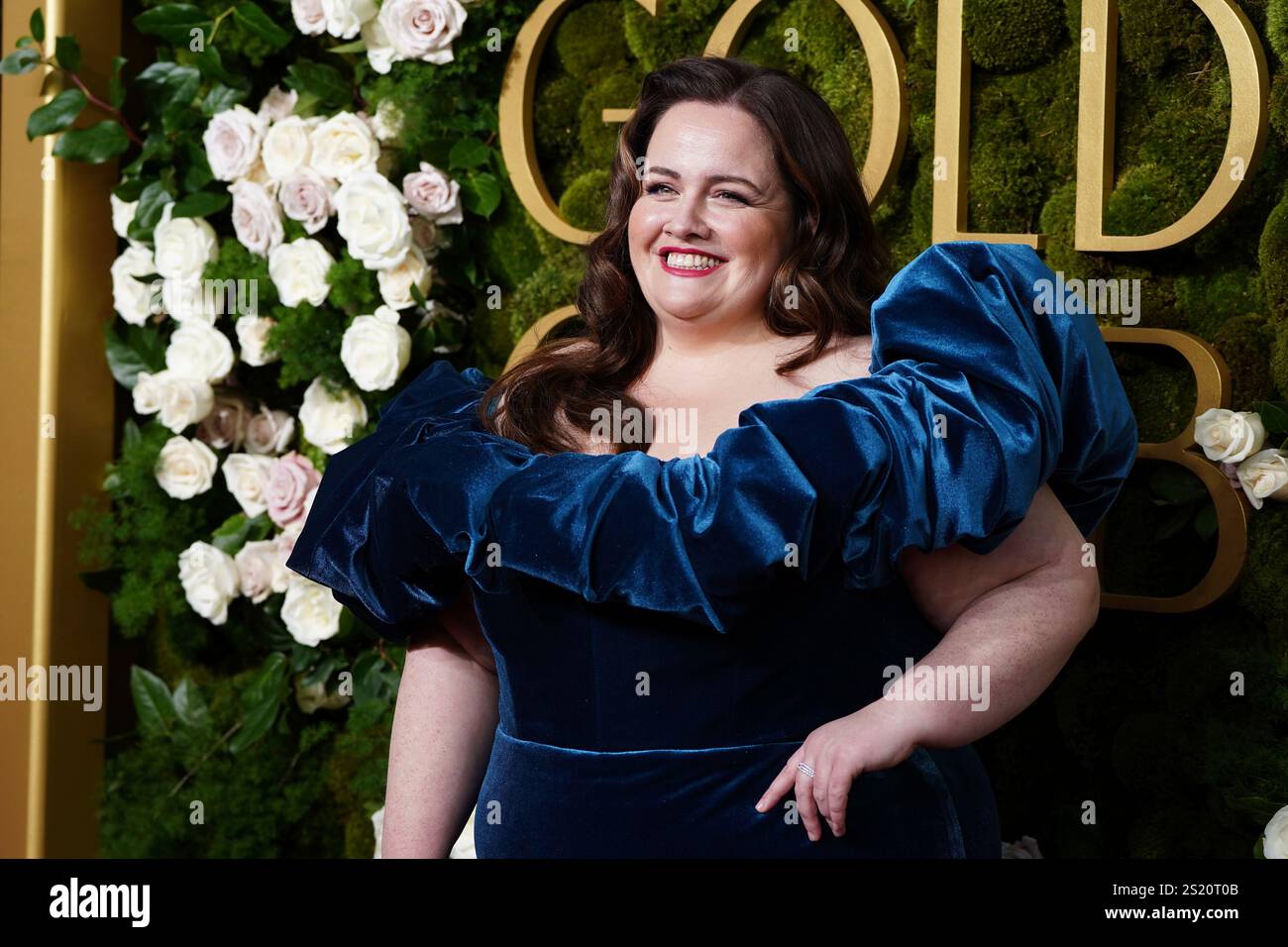 Jessica Gunning arrives at the 82nd Golden Globes on Sunday, Jan. 5 ...