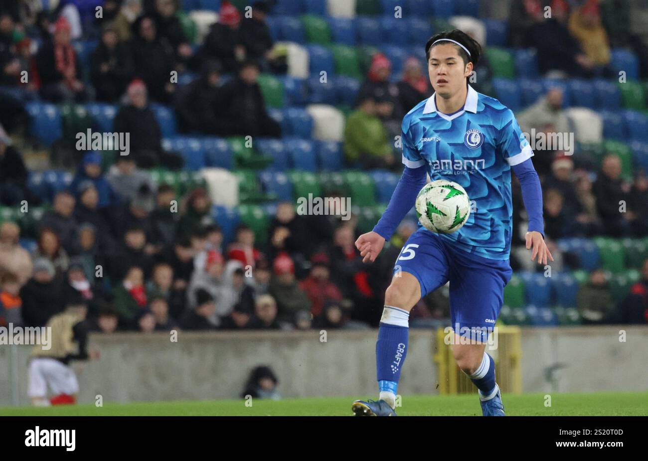 Windsor Park, Belfast, Northern Ireland, UK. 19 Dec 2024. UEFA Europa ...