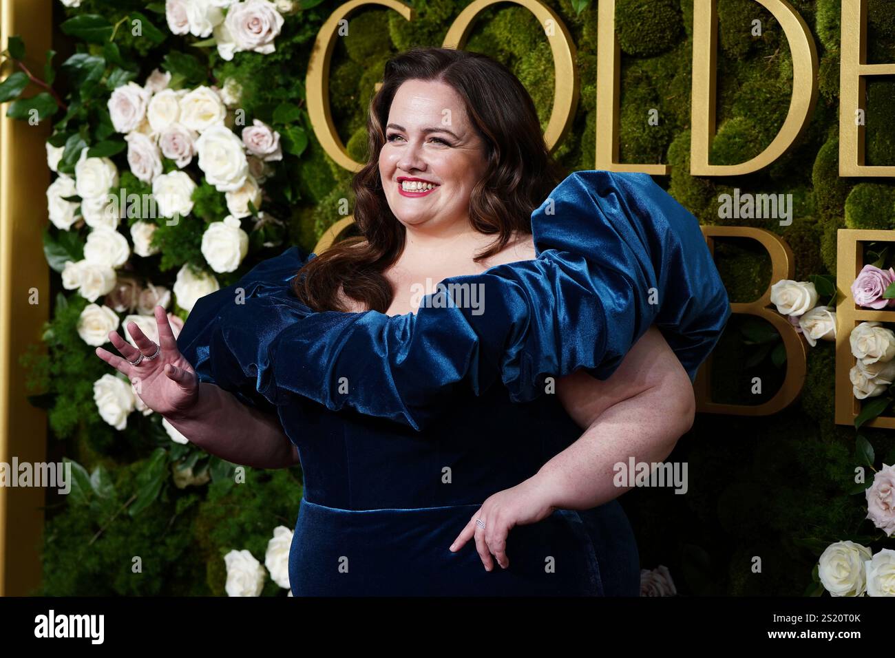 Jessica Gunning arrives at the 82nd Golden Globes on Sunday, Jan. 5 ...