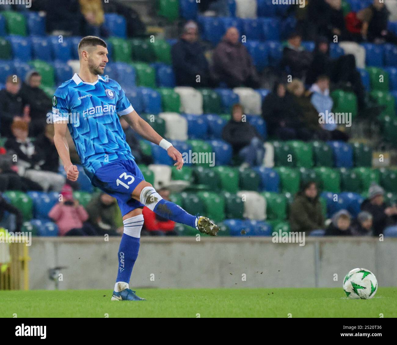 Windsor Park, Belfast, Northern Ireland, UK. 19 Dec 2024. UEFA Europa ...