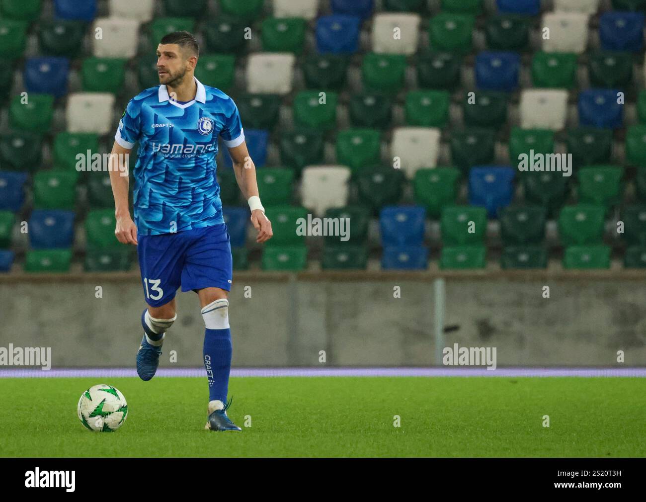 Windsor Park, Belfast, Northern Ireland, UK. 19 Dec 2024. UEFA Europa ...