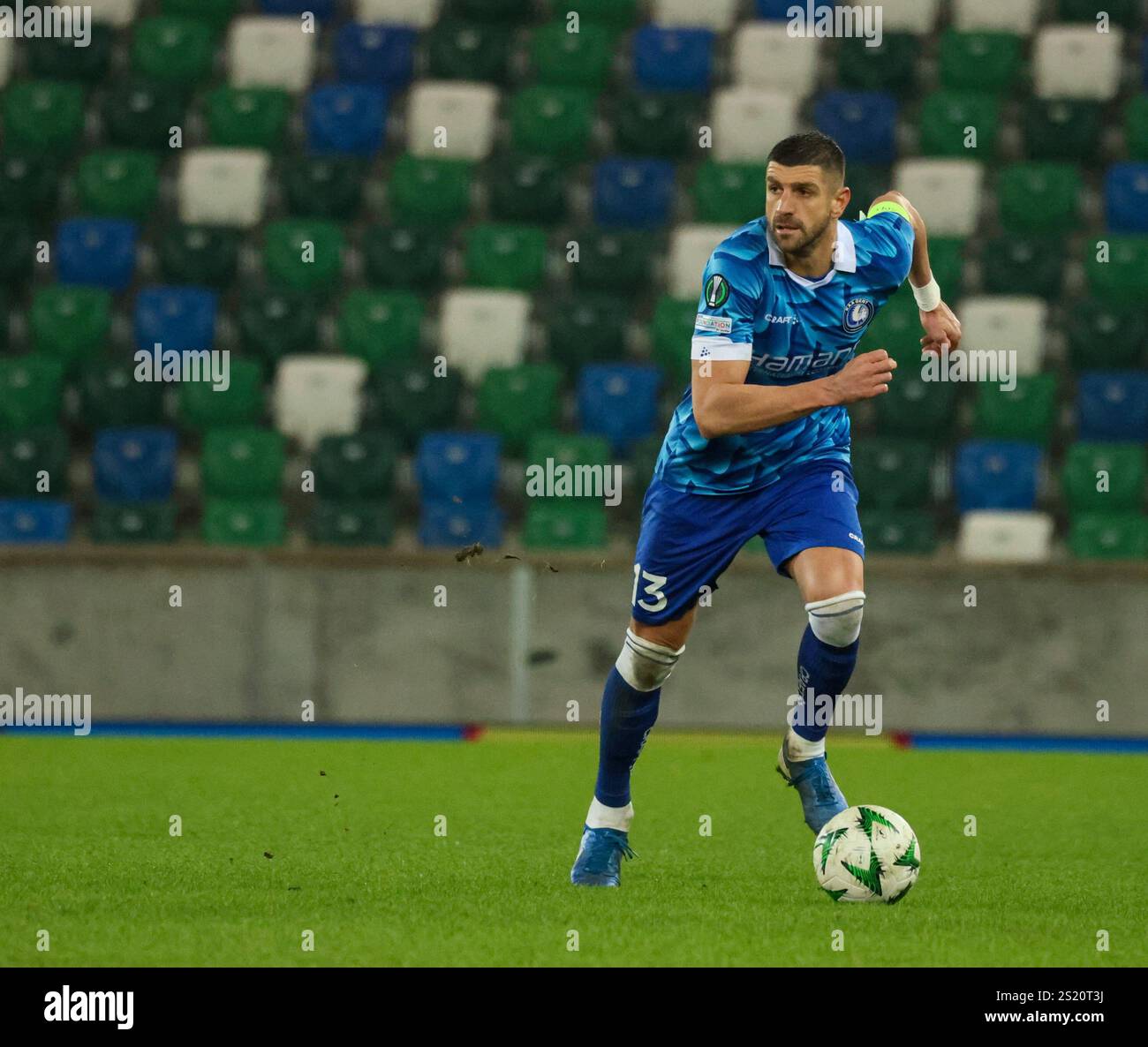 Windsor Park, Belfast, Northern Ireland, UK. 19 Dec 2024. UEFA Europa ...