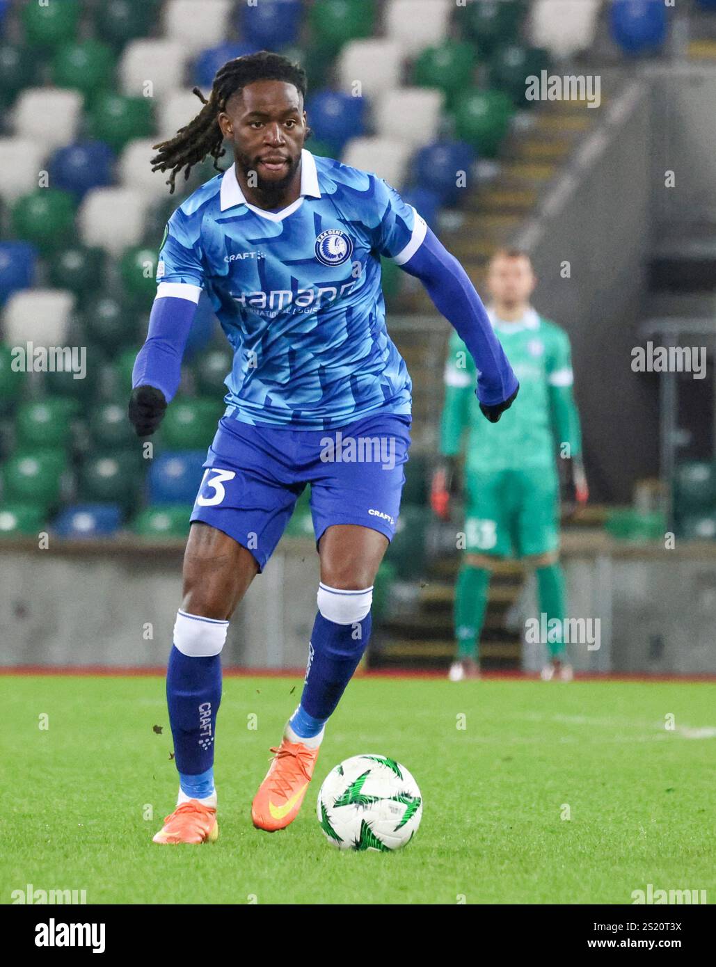 Windsor Park, Belfast, Northern Ireland, UK. 19 Dec 2024. UEFA Europa ...