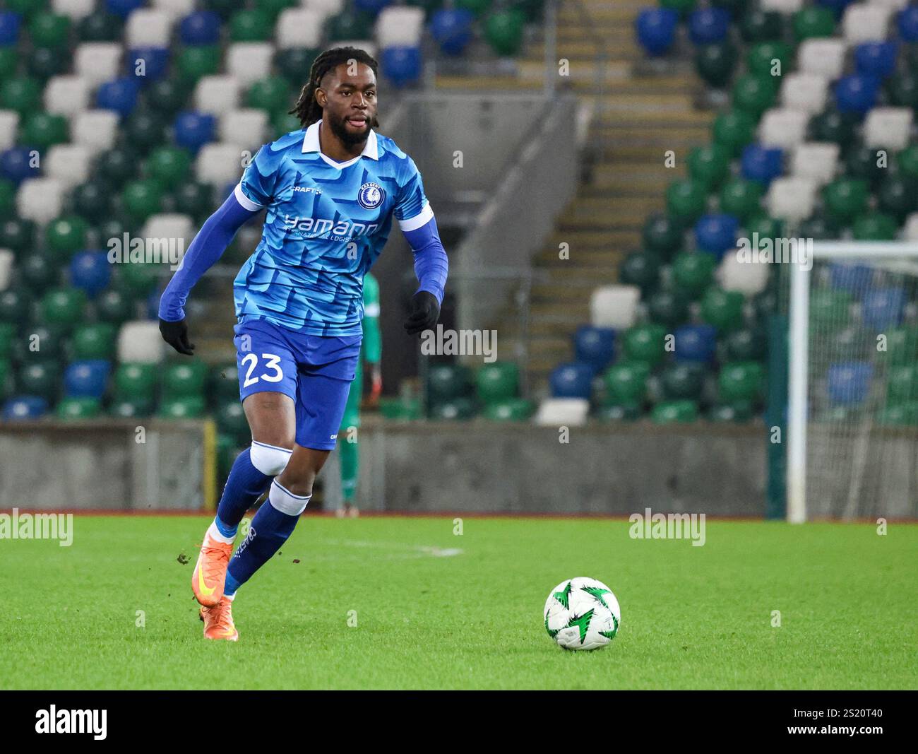 Windsor Park, Belfast, Northern Ireland, UK. 19 Dec 2024. UEFA Europa ...
