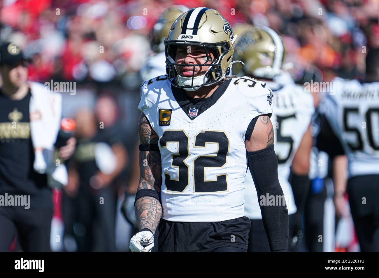 Tampa Bay, Florida, USA, January 5, 2025, New Orleans Saints fplayer ...