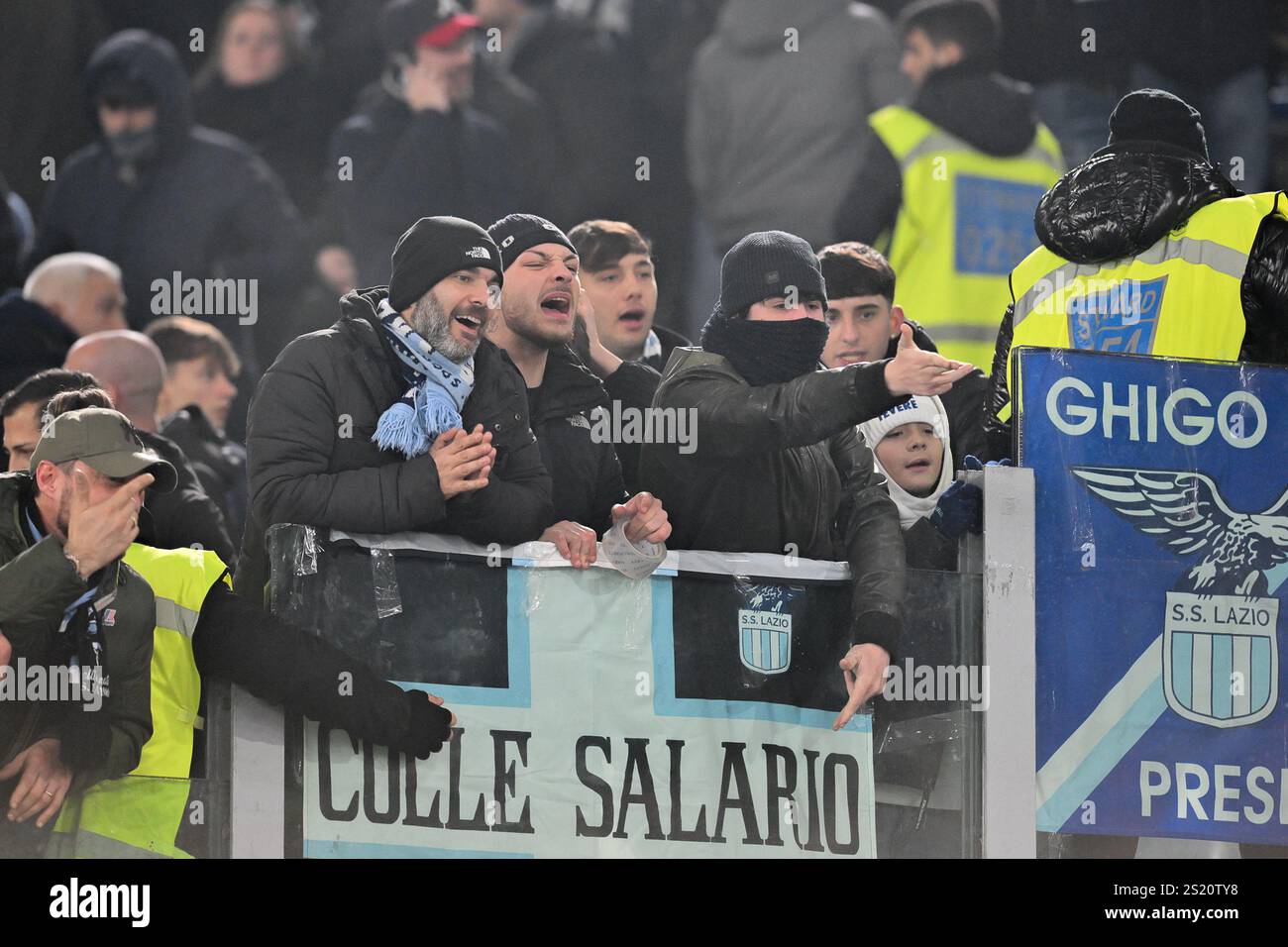 Olimpico Stadium, Rome, Italy - Lazio's supporters during Serie A ...