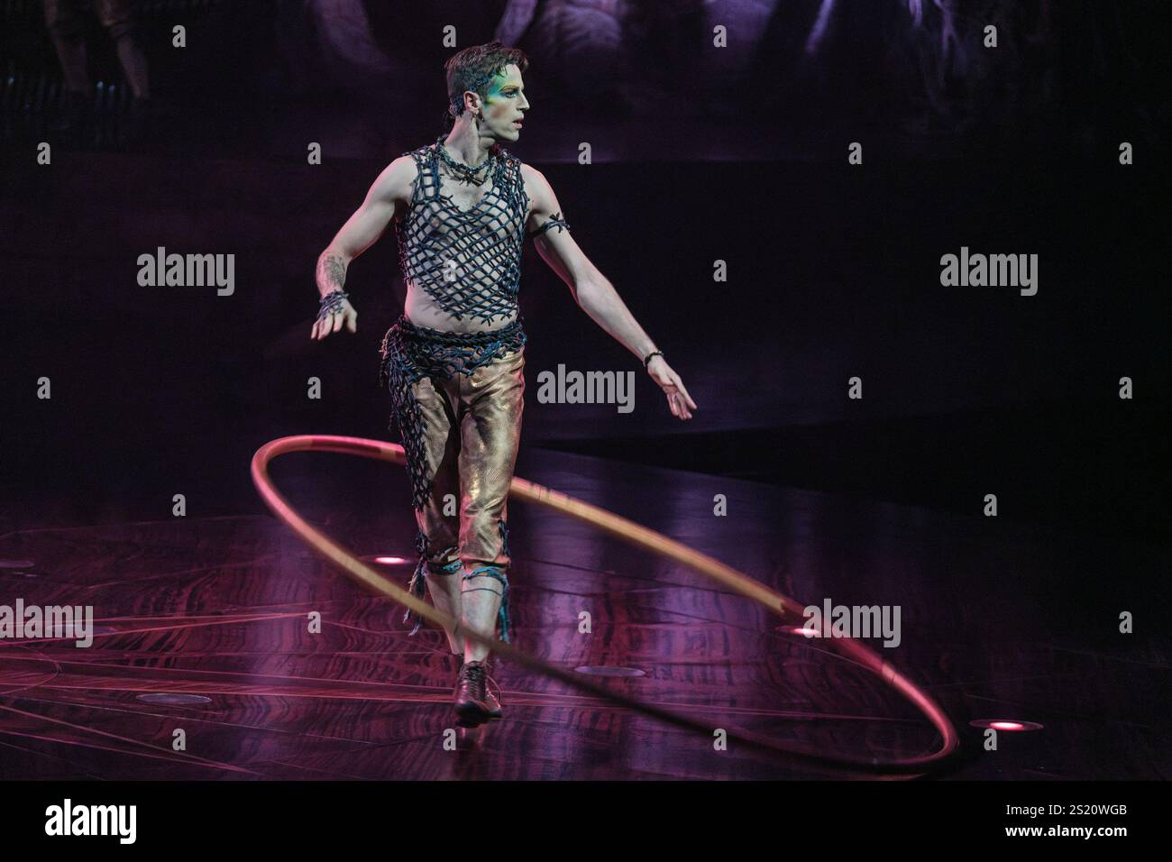 perform during Alegría by Cirque Du Soleil show on December 04, 2024 in ...