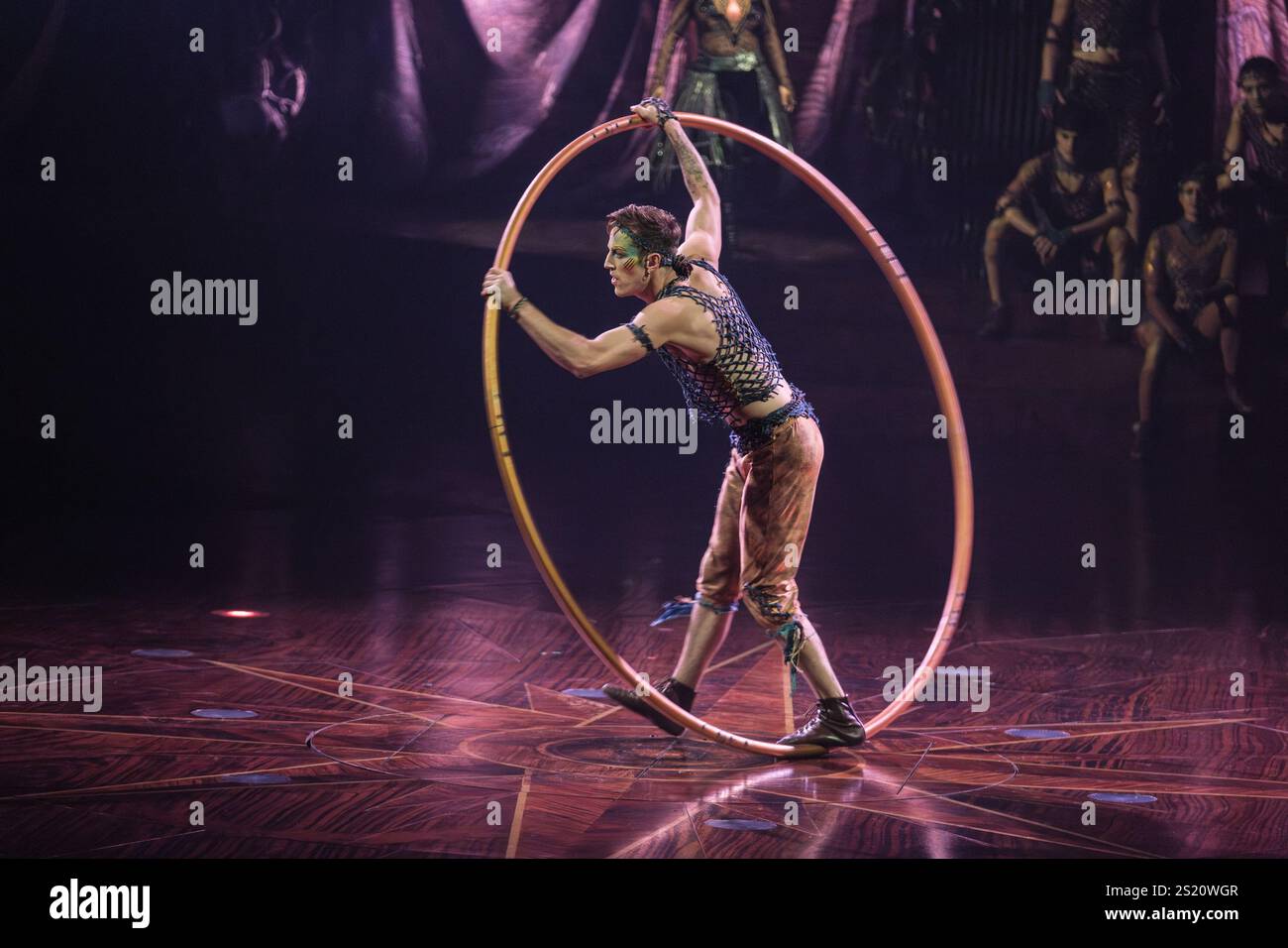 perform during Alegría by Cirque Du Soleil show on December 04, 2024 in ...