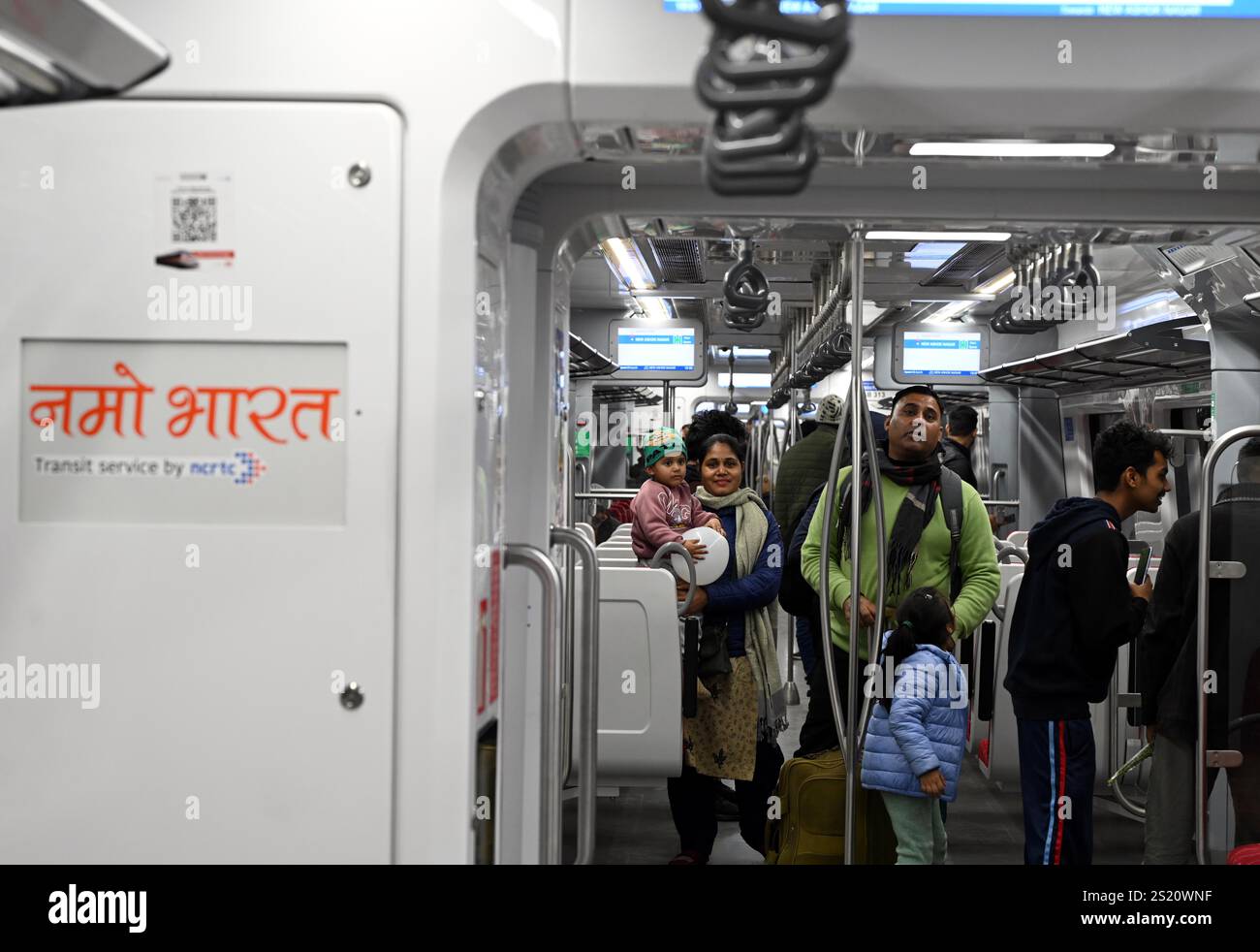 NEW DELHI, INDIA - JANUARY 5: People take a ride at New Ashok Nagar ...