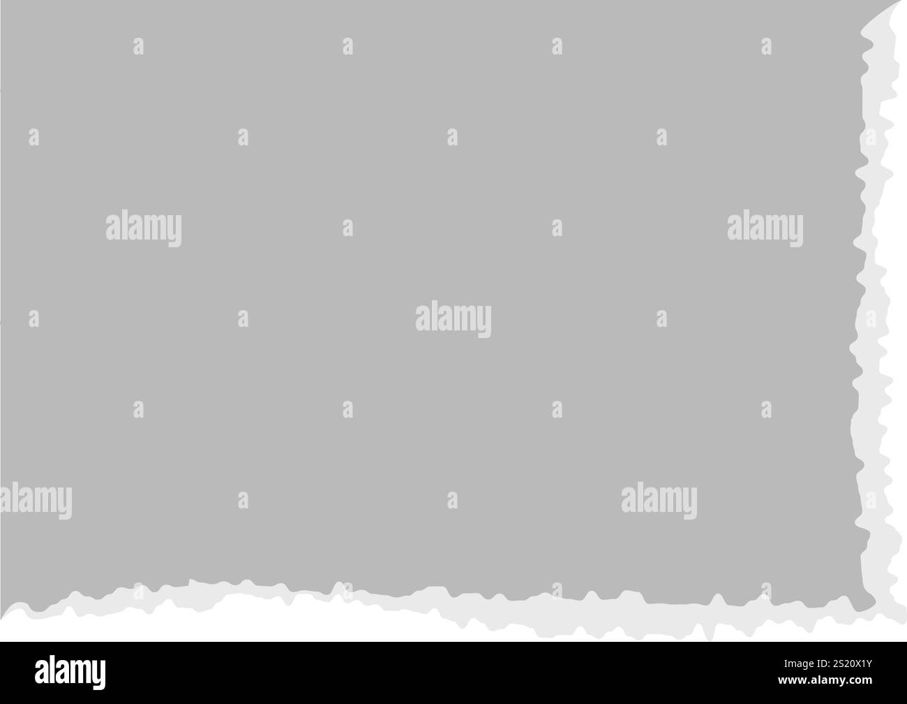 Paper piece with ripped edges isolated on white background. Torn ...