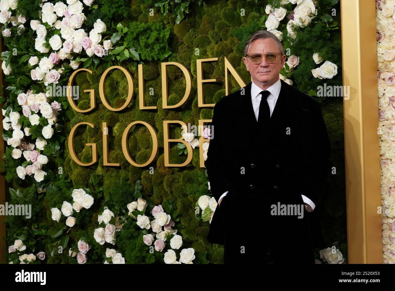Daniel Craig arrives at the 82nd Golden Globes on Sunday, Jan. 5, 2025 ...