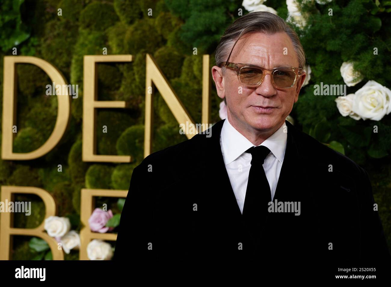 Daniel Craig arrives at the 82nd Golden Globes on Sunday, Jan. 5, 2025 ...