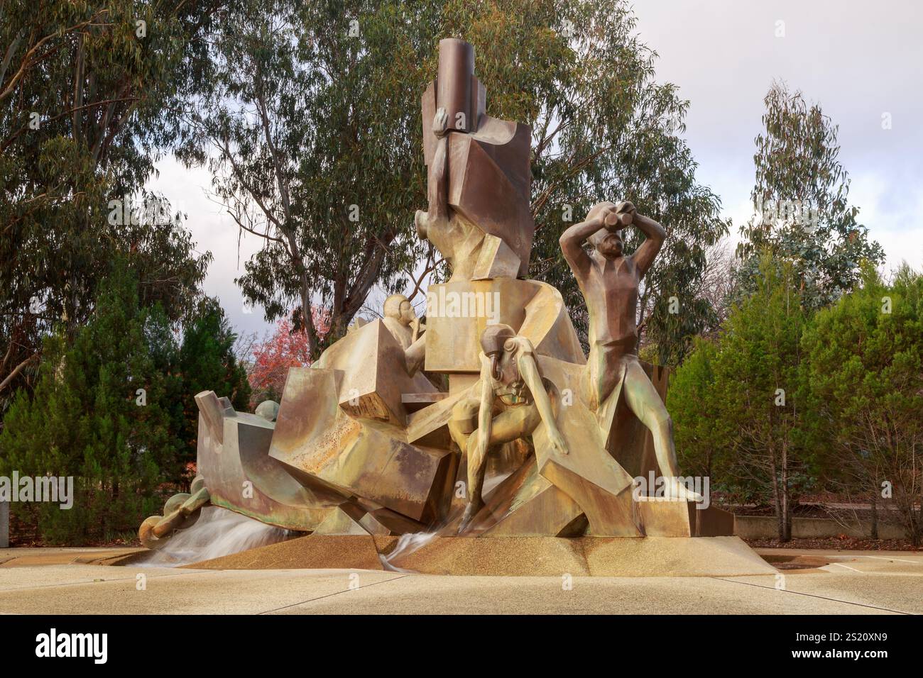 The Royal Australian Navy Memorial, one of the many statues and ...