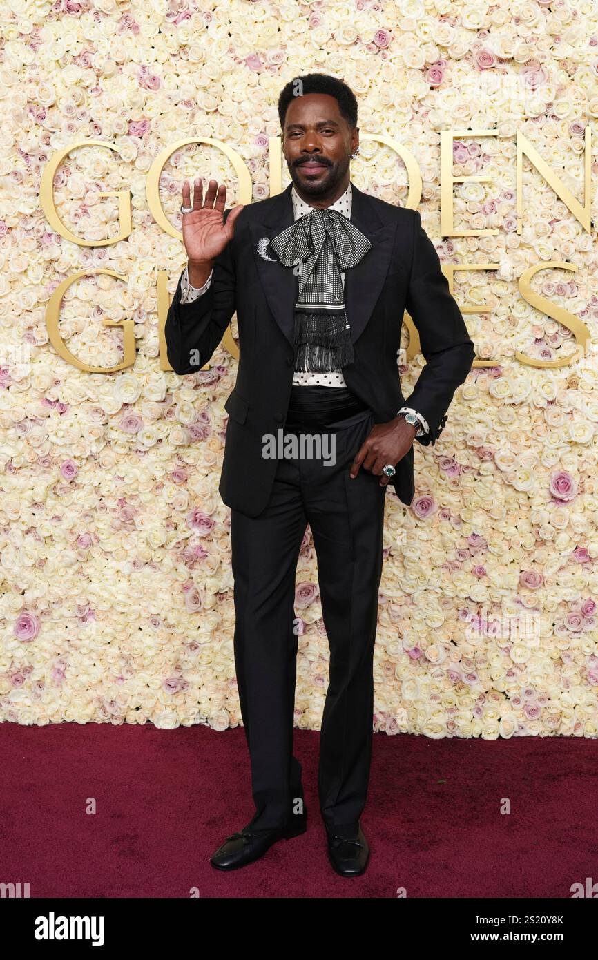 Colman Domingo arrives at the 82nd Golden Globes on Sunday, Jan. 5 ...