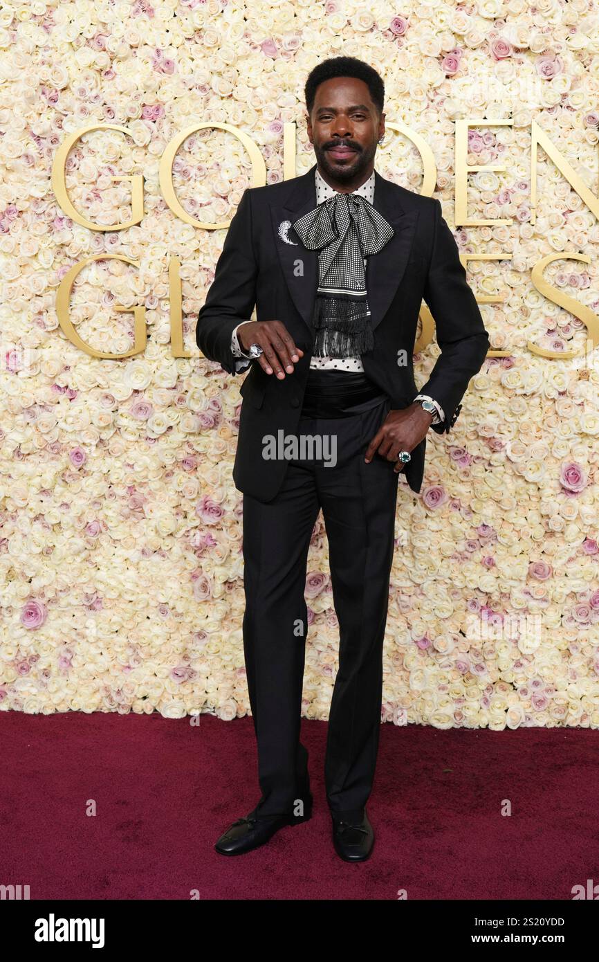 Colman Domingo arrives at the 82nd Golden Globes on Sunday, Jan. 5 ...