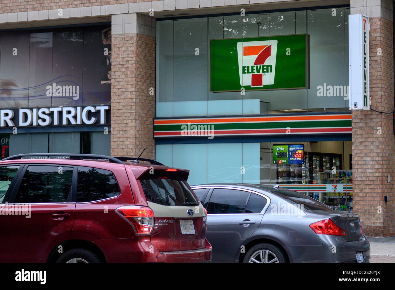 Toronto, ON, Canada – June 2, 2024: The logo of 7-Eleven stores high ...