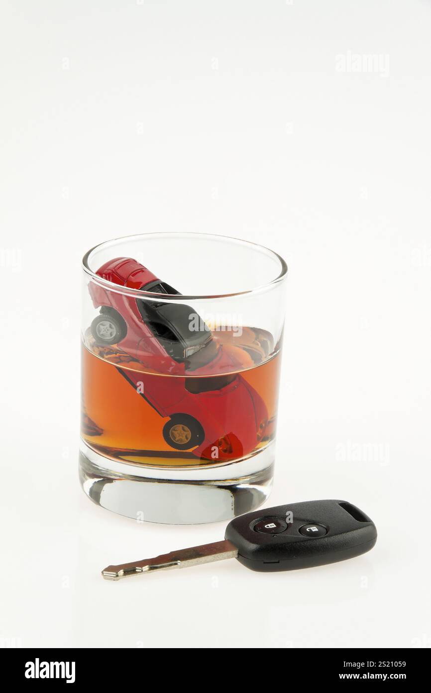 Alcohol and car. Drunk driving. Austria Stock Photo - Alamy