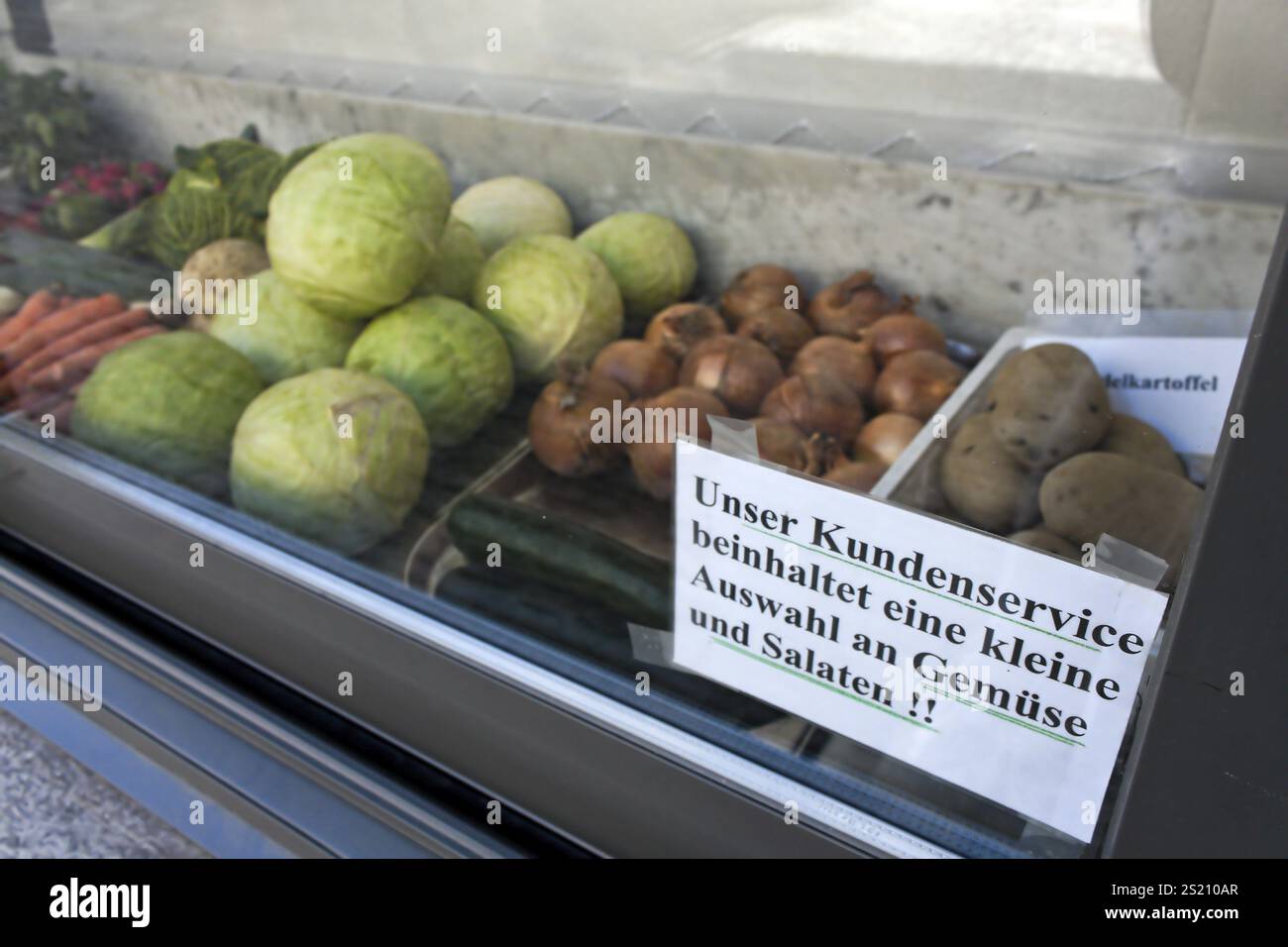 The shop window of a grocery shop Austria Stock Photo - Alamy