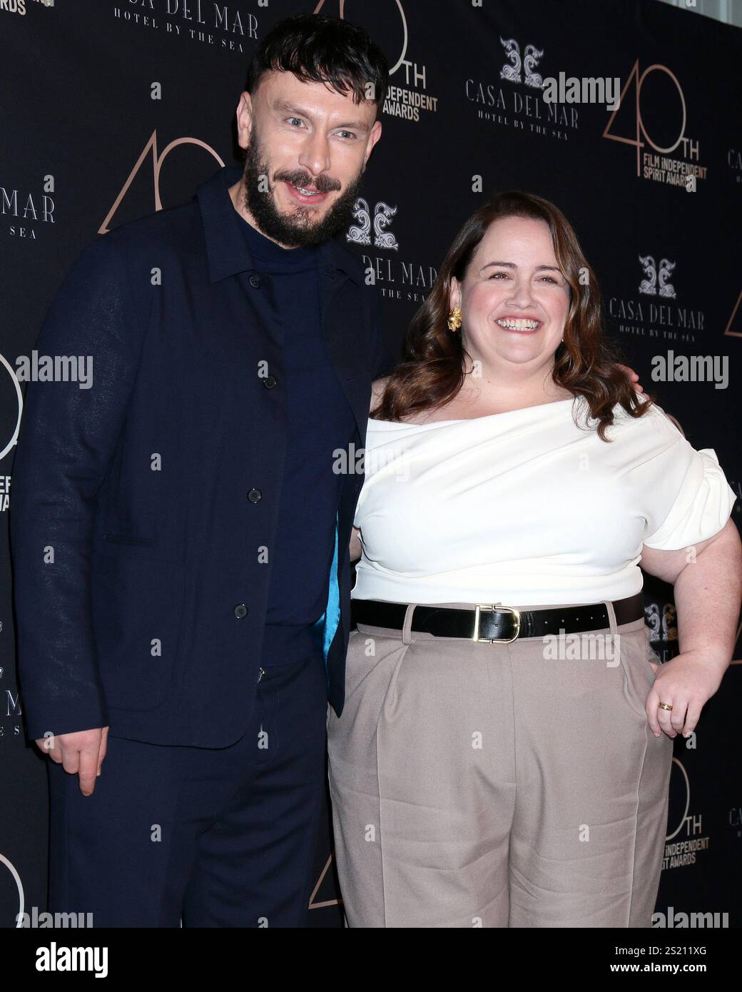LOS ANGELES - JAN 4: Richard Gadd, Jessica Gunning at the 2025 Spirit ...