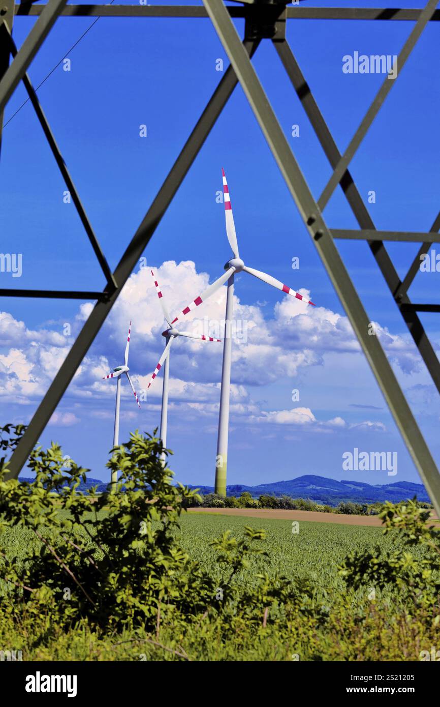 Wind turbine of a wind power plant. Generating alternative and ...
