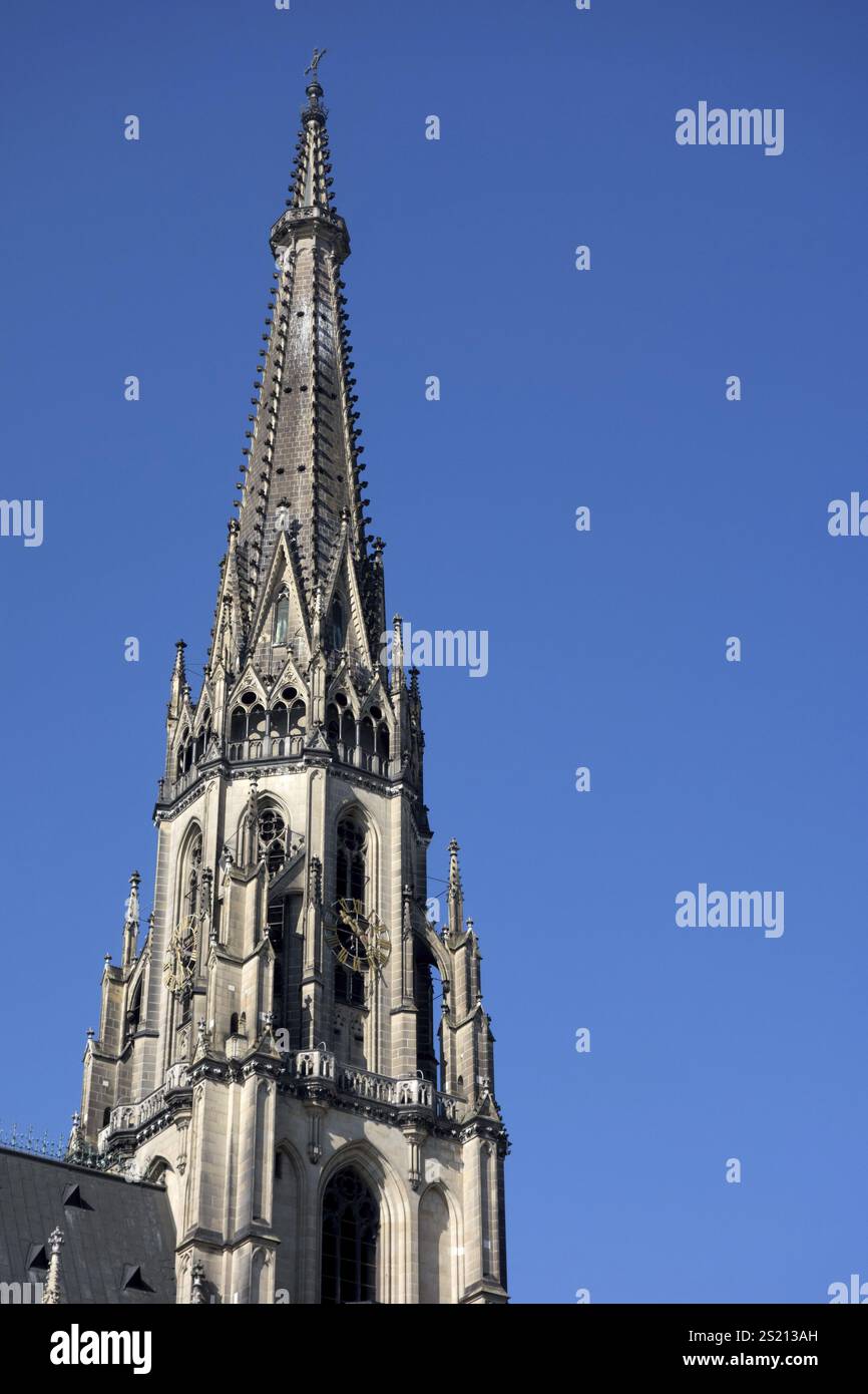 The new cathedral, also known as St Mary's Cathedral, in Linz, Upper Austria. Austria Stock ...