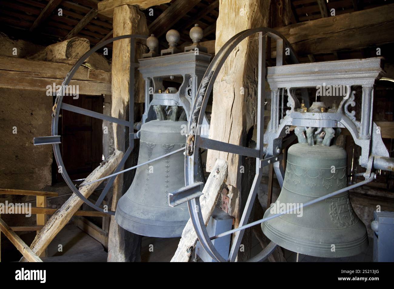 The bells in a church in the church tower. Austria Stock Photo - Alamy