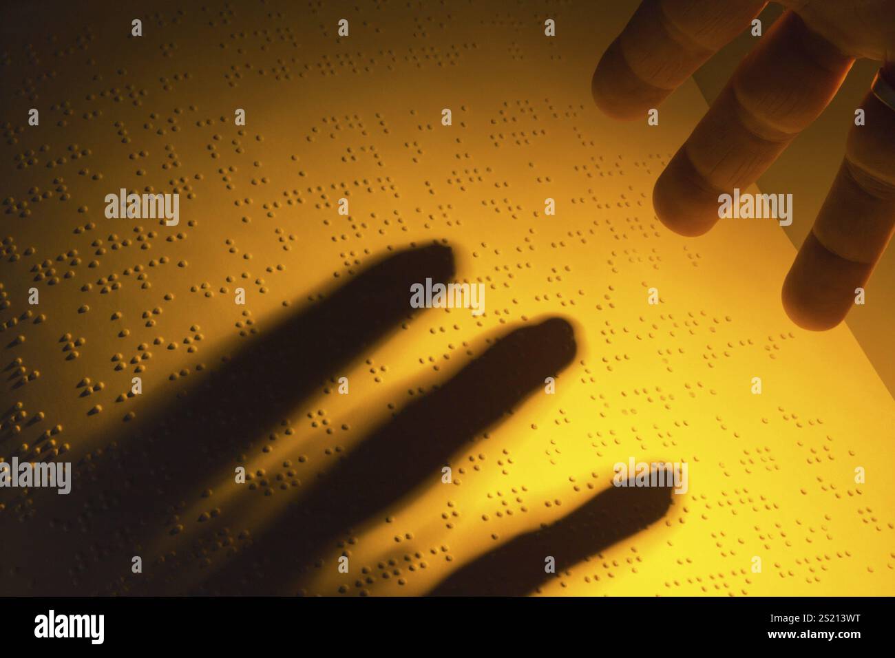 A book written in Braille for the blind. Braille for the blind, A book ...