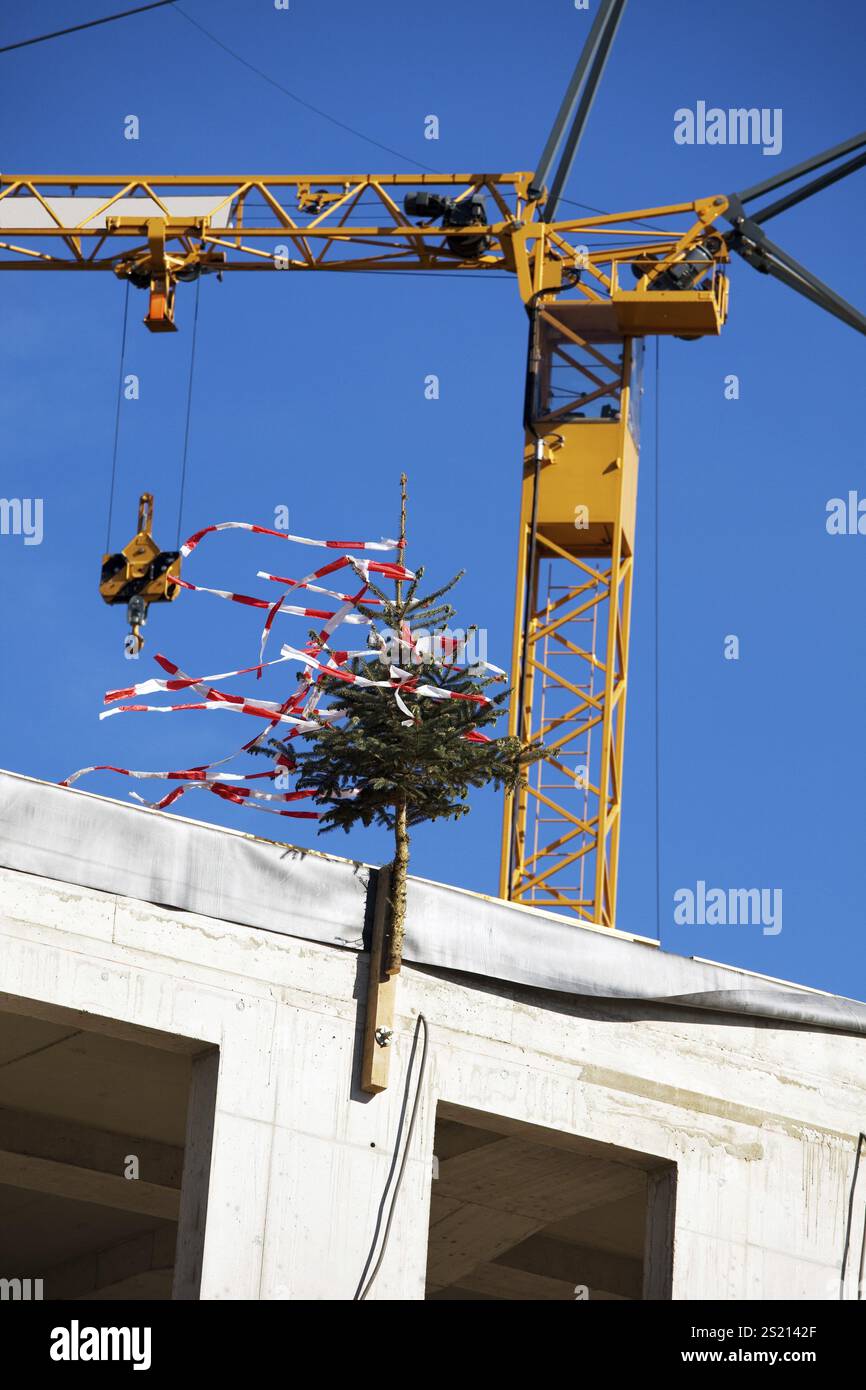 The topping-out ceremony was reached on the construction site of a ...